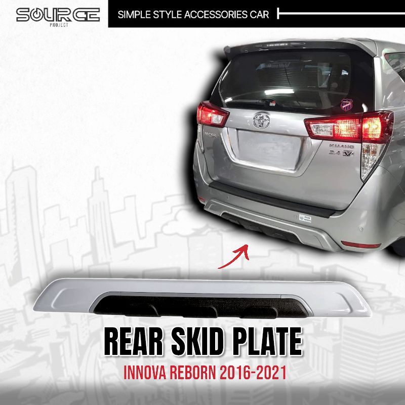 Jual Skid Plate Innova Reborn - Rear Bumper Spoiler Guard Innova Reborn ...