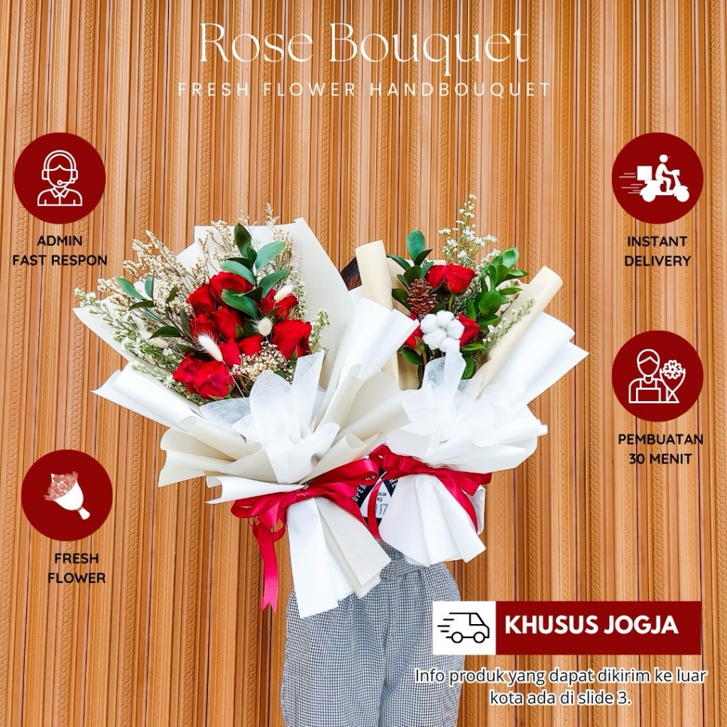 Jual Handbouquet Mawar Hadiah Ultah Kado Valentin Graduation Gift Pacar ...
