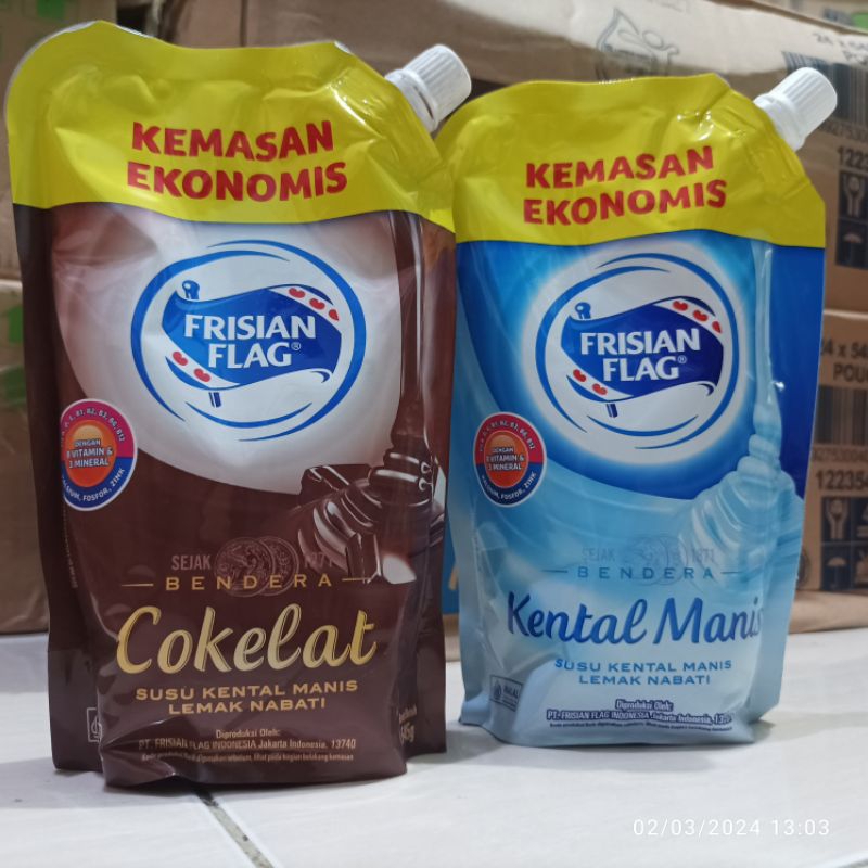 Jual Susu kental manis Frisian Flag 545ml Coklat - Putih Bendera SKM ...