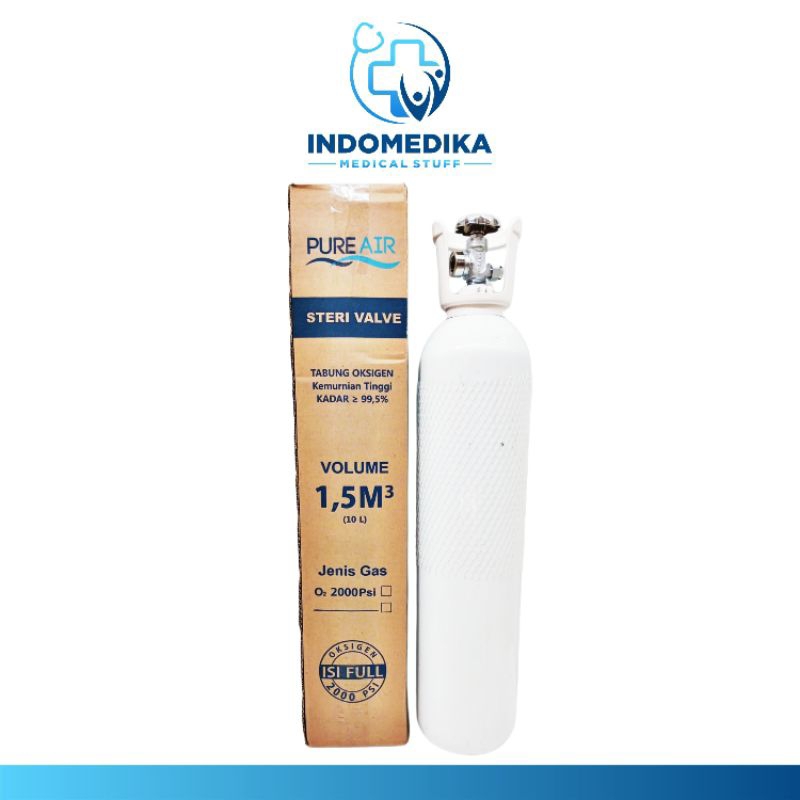 Jual Tabung Oksigen 1.5m3 + Isi / tabung oksigen 1.5 meter kubik ...