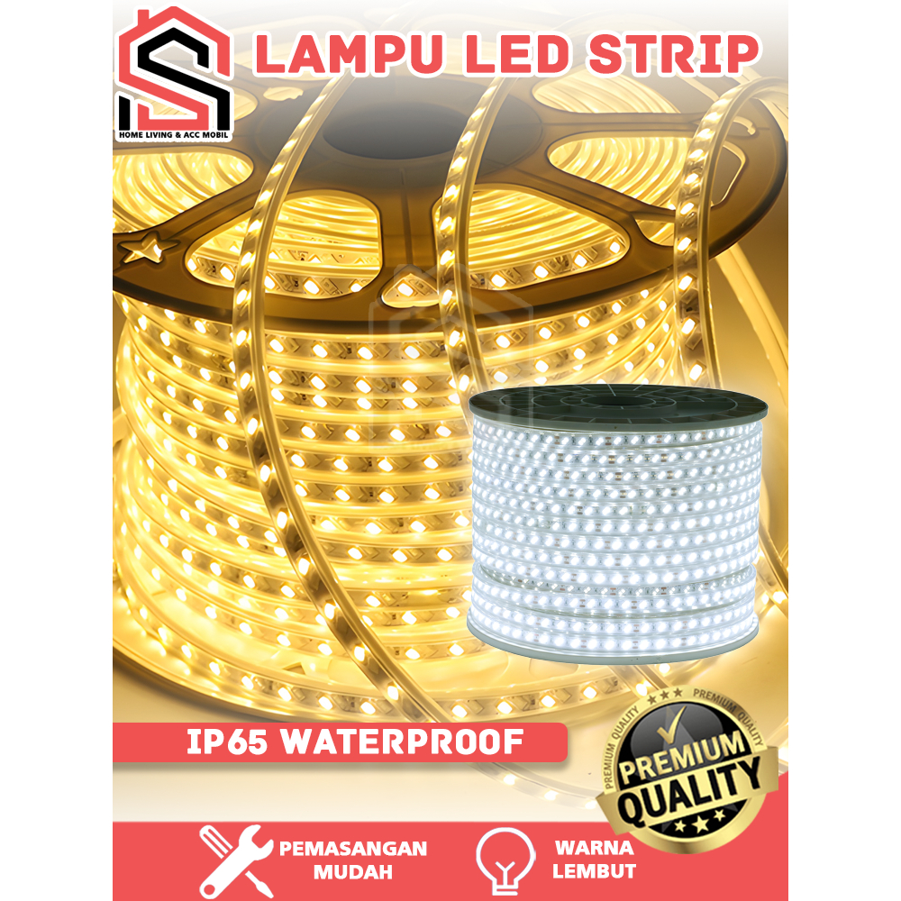 Jual Lampu LED Strip Selang 52 LED AC 220V Meteran Warna Warni Lampu ...