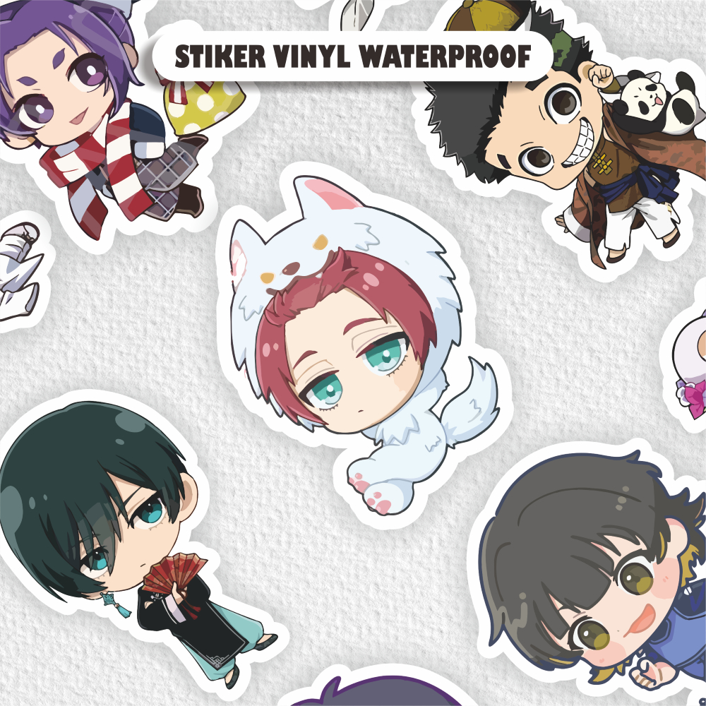 Jual [ VINYL & CHROMO 7 CM] cetak stiker anime /STIKER MURAH TEMA BLUE ...