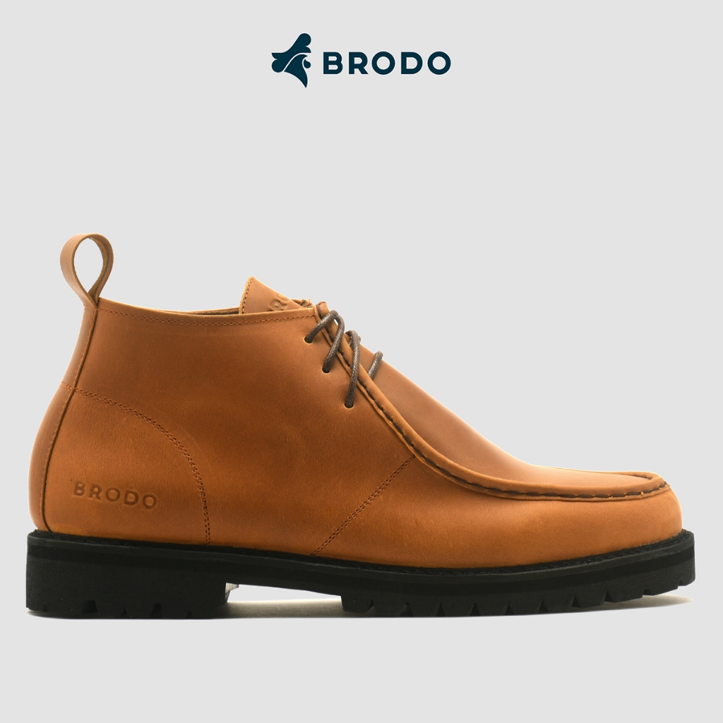Jual BRODO - Sepatu Borneo Boots Vintage Brown | Shopee Indonesia