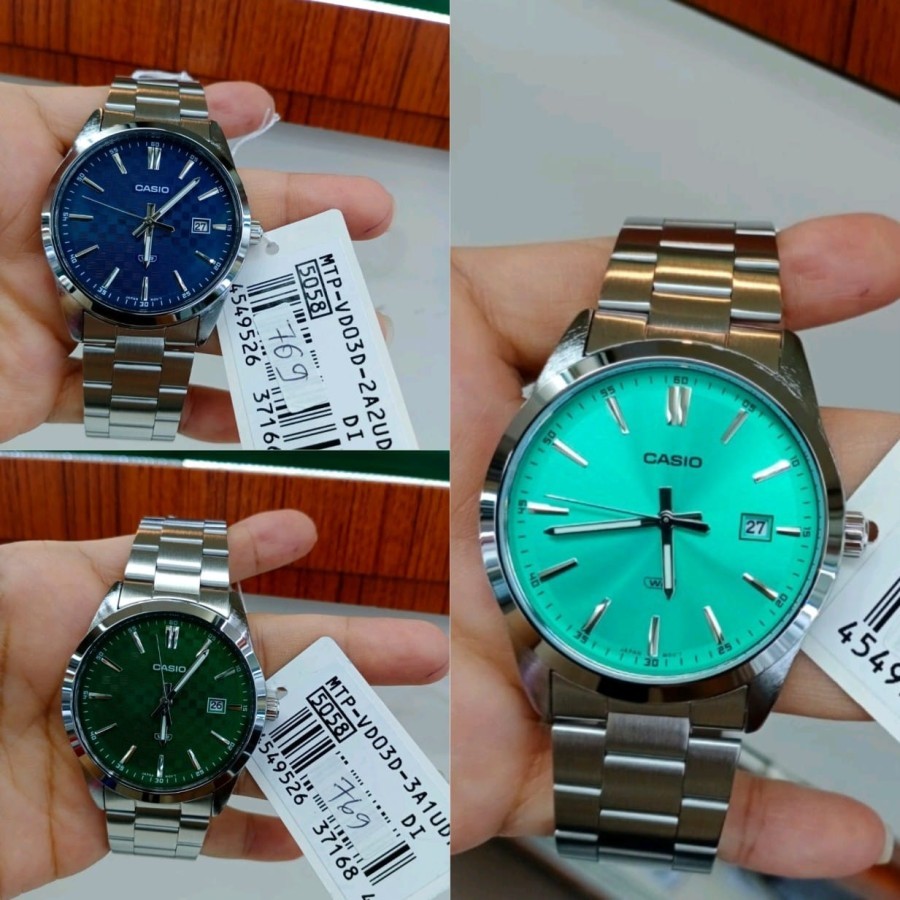 Jual Jam Tangan Pria Casio Mtp Vd03d 2a3 Mtp Vd03d 3a1 Mtp Vd03d 2a2 Original Shopee Indonesia