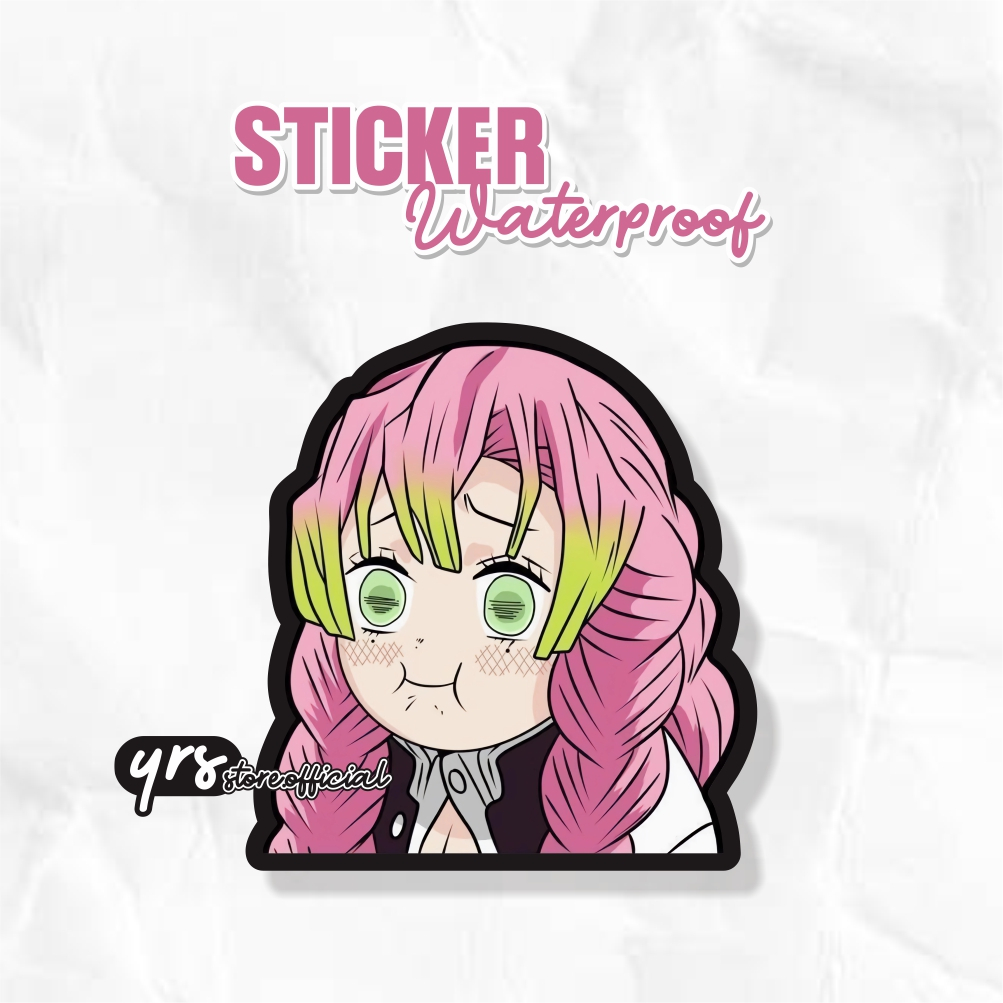 Jual Sticker Anime Demon Slayer Mitsuri Kanroji Sticker case hp laptop ...