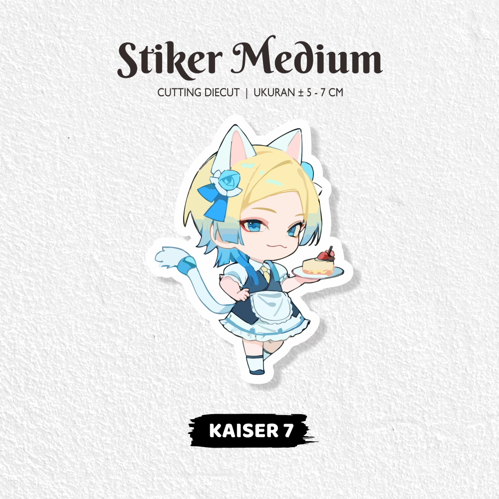 Jual [ VINYL & CHROMO 7 CM] cetak stiker anime /STIKER MURAH TEMA BLUE ...