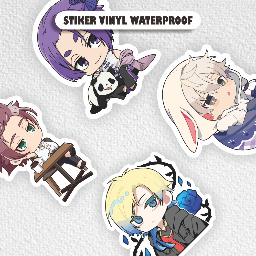 Jual [ VINYL & CHROMO 7 CM] cetak stiker anime /STIKER MURAH TEMA BLUE ...