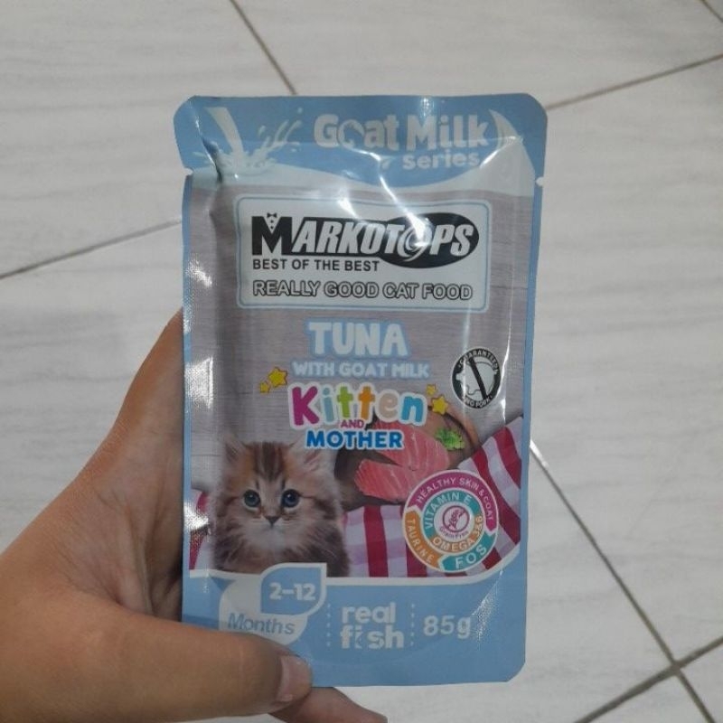 Jual Markotops Pouch Adult Kitten With Goat Milk@85g | Shopee Indonesia