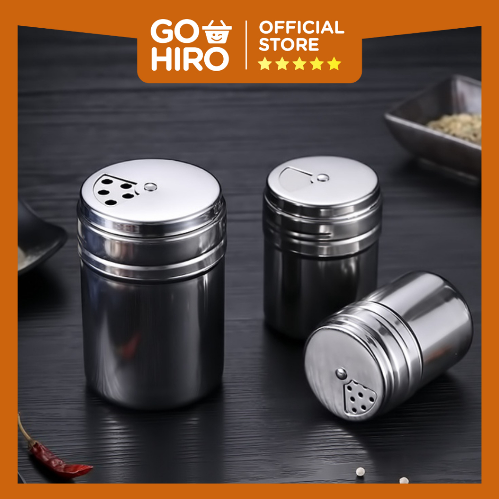 Jual Tempat Bumbu Dapur Bahan Stainless Putar / Tempat Merica Lada ...