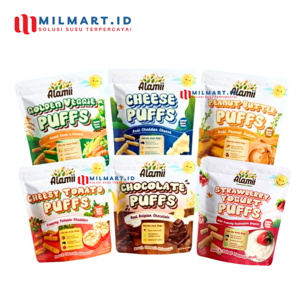 Jual ALAMII PUFFS 15 G - SMALL PACK BABY SNACKS BAYI HEALTHY MAKANAN ...