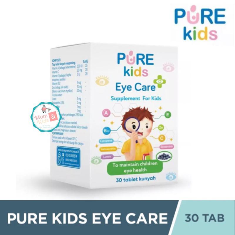 Jual PURE KIDS EYE CARE | SUPLEMEN MULTIVITAMIN VITAMIN MATA ANAK (30 ...