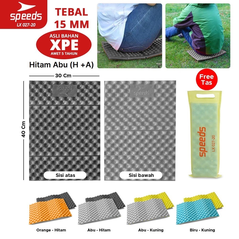 Jual SPEEDS Matras Camping Kasur Tidur Gunung Matras Lipat Duduk XPE ...