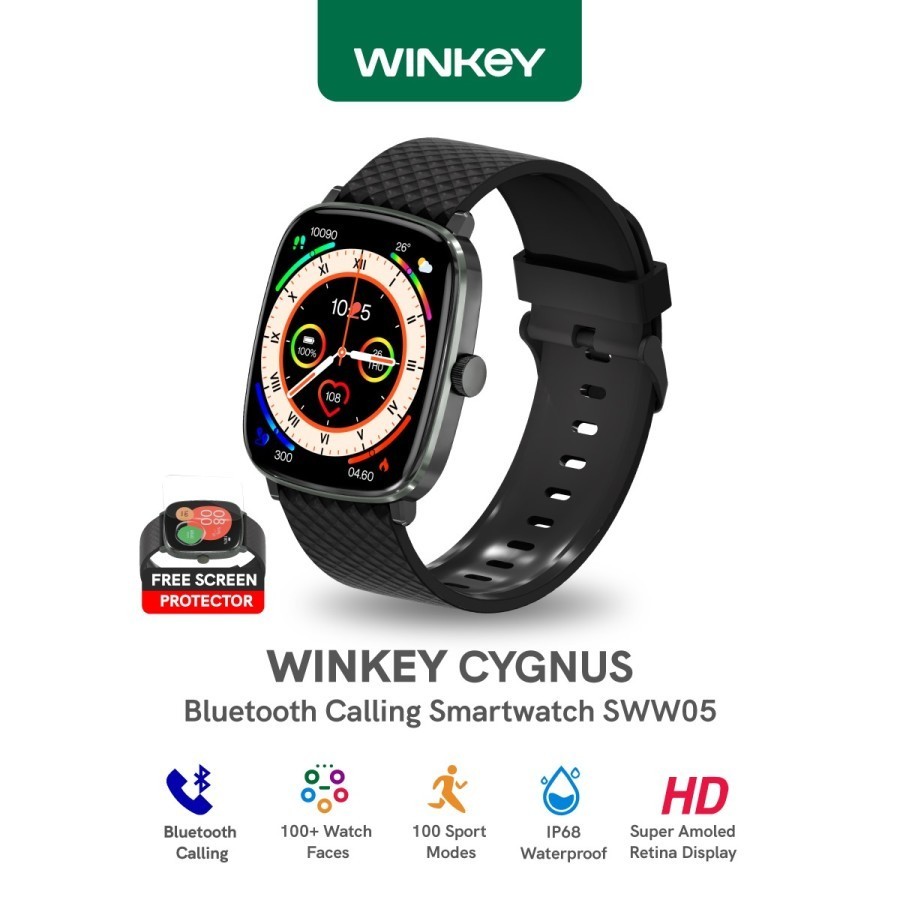 Jual Jam Tangan digital WINKEY Smart watch Cygnus Amoled hd Bluetooth SWW05 | Shopee Indonesia