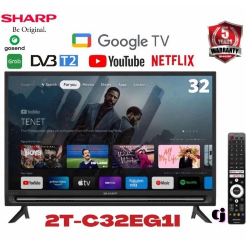 Jual TV ANDROID SHARP 32EG1I - TV LED SHARP ANDROID 32 INCH - SHARP ANDROID TV 32 INCH - TV ...