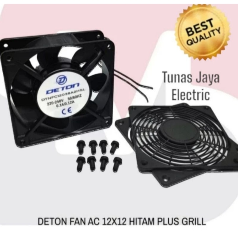 Jual Axial Fan Blower / Cooling Fan 220V Size 12x12 Body Besi | Shopee ...