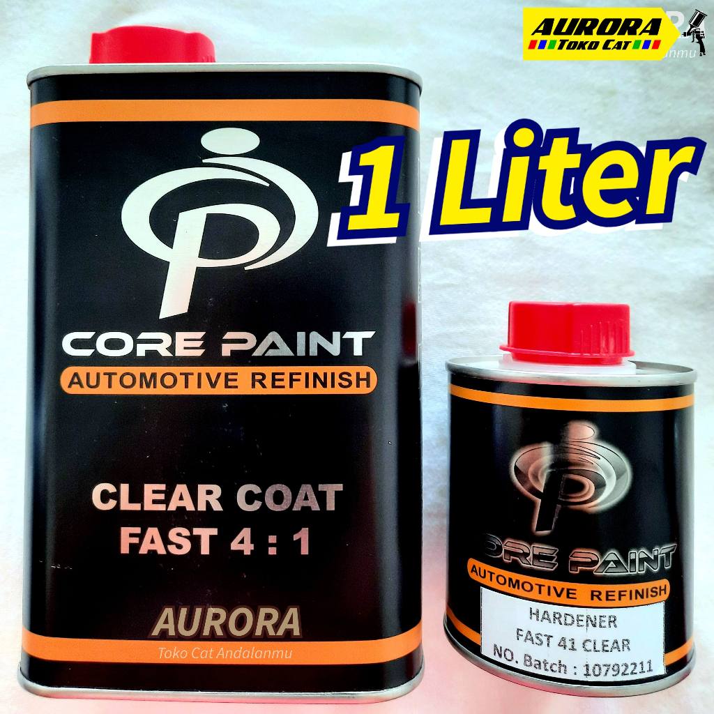 Jual CORE PAINT CLEAR COAT FAST 4:1 CLIR PERNIS ANTIGORES 1 LITER ...