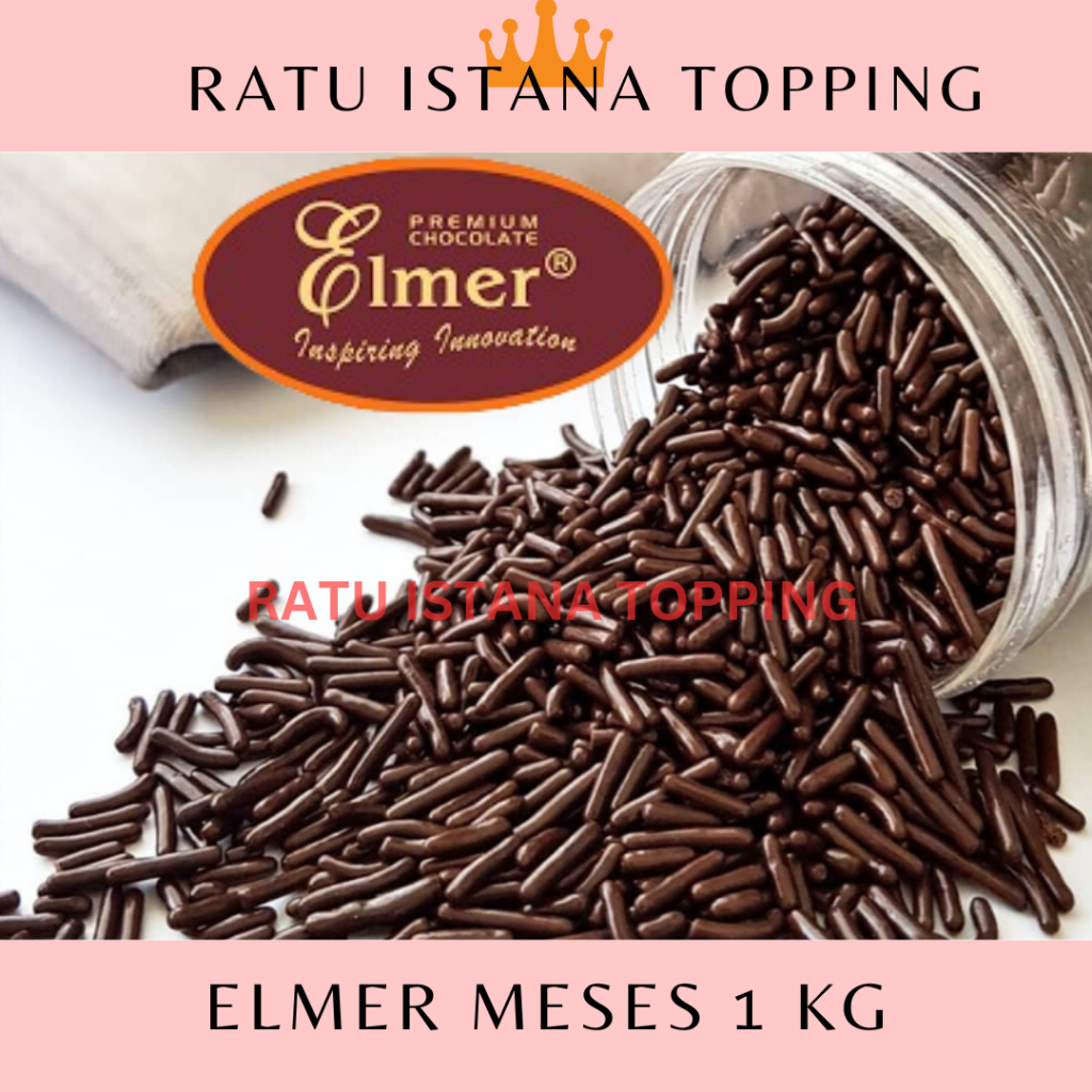 Jual MESES ELMER COKLAT REPACK 1 KG COKELAT BUTIR TOPPING DONAT ROTI ...