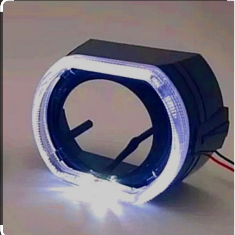 Jual Shroud bmw projector biled 2.5 inch 2,5 ring full projie angel eye ...