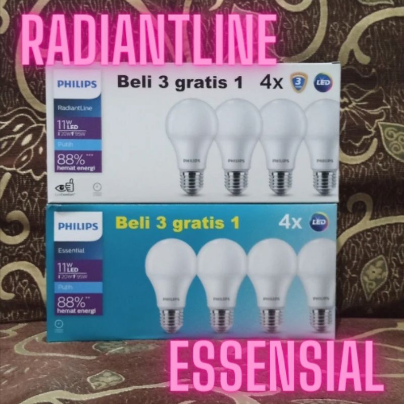 Jual Lampu LED Philips Beli 3 Gratis 1 (dapat 4 lampu) Garansi 3 tahun ...
