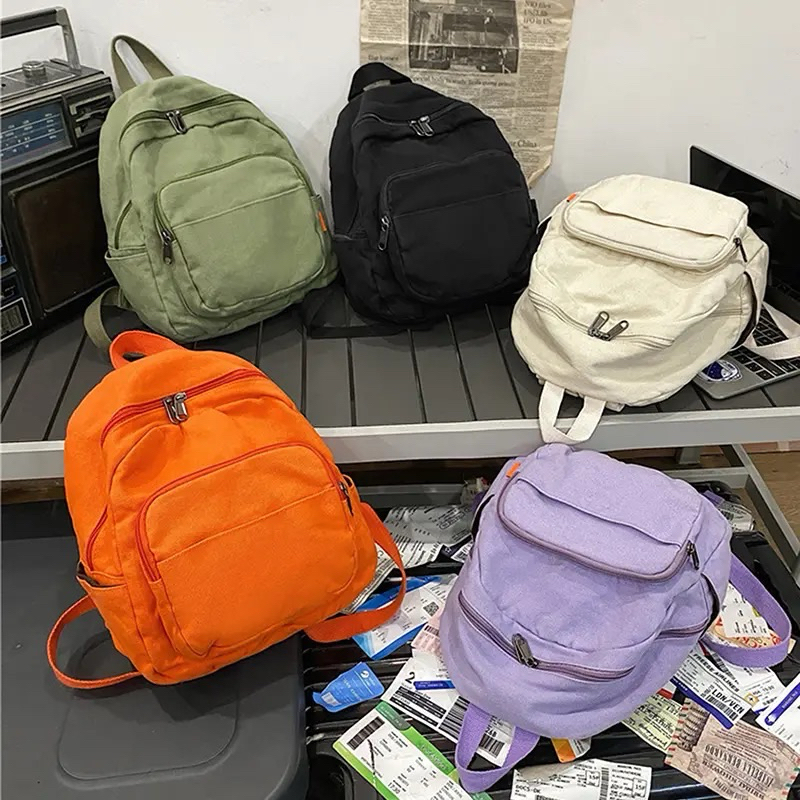 Jual PREMIUM AMELIA TAS RANSEL VASCA MINI CANVAS Tas Backpack Korea ...