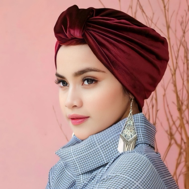 Jual Turban Instant / Turban Bludru / Turban Turki | Shopee Indonesia