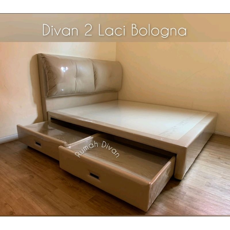 Jual DIPAN DIVAN TEMPAT TIDUR RANJANG HB BOLOGNA 2 LACI BESAR SANDARAN ...