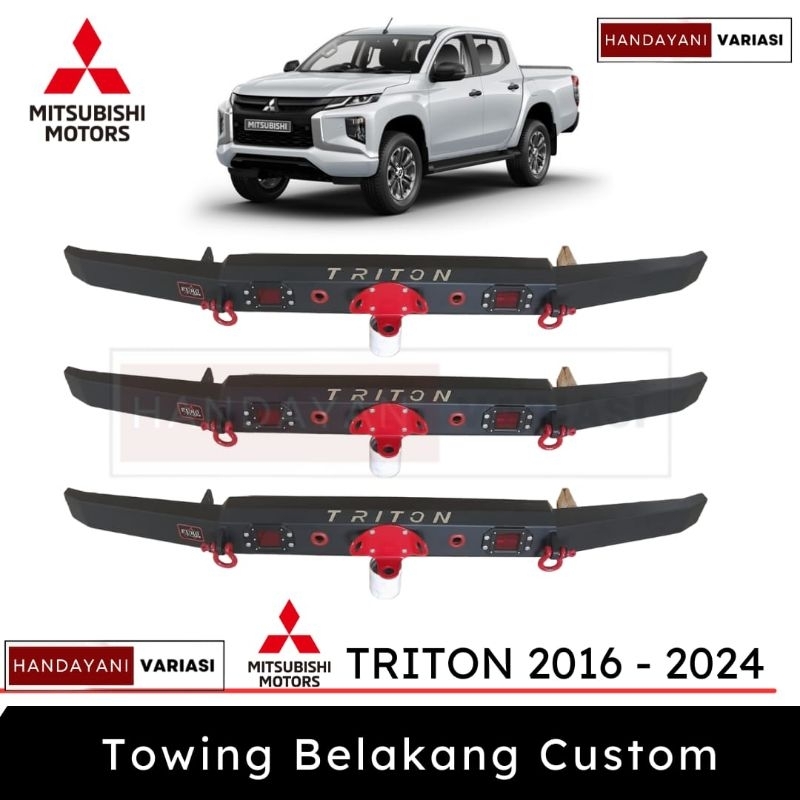 Jual Towing Tanduk Belakang Mitsubishi Triton 2016 2024 Towing Pengaman ...