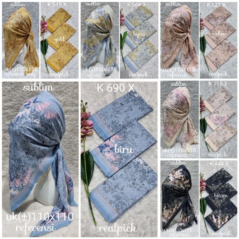 Jual jilbab sublim voal motif premium laser cut terbaru ,kerudung ...