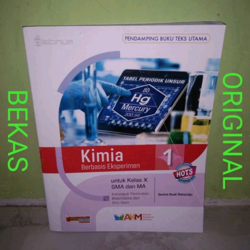 Jual Buku KIMIA Berbasis Eksperimen Kelas 10 X 1 SMA Penerbit Platinum Tiga Serangkai kurikulum ...