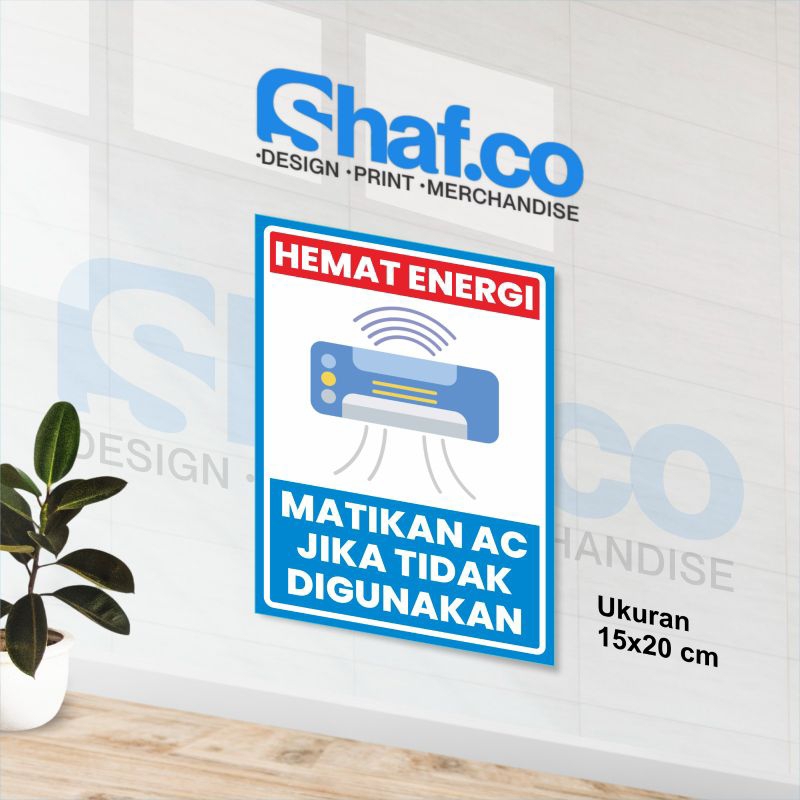Jual STICKER HEMAT ENERGI MATIKAN AC VIRAL KEREN | Shopee Indonesia