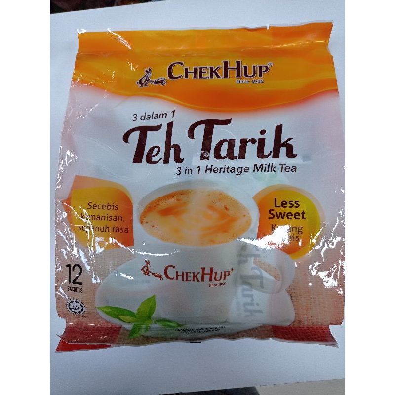 Jual Chek Hup Teh Tarik 3 in 1 herigate milk tea | Shopee Indonesia