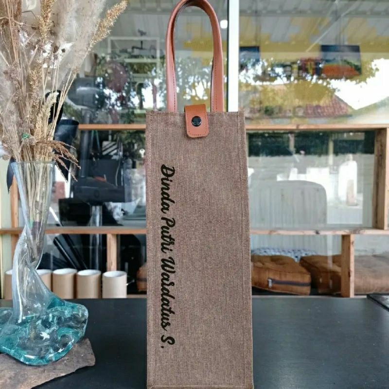 Jual Tas Botol Minum / Tumbler 1,5 - 2 Liter Bahan Denim Ukuran ...