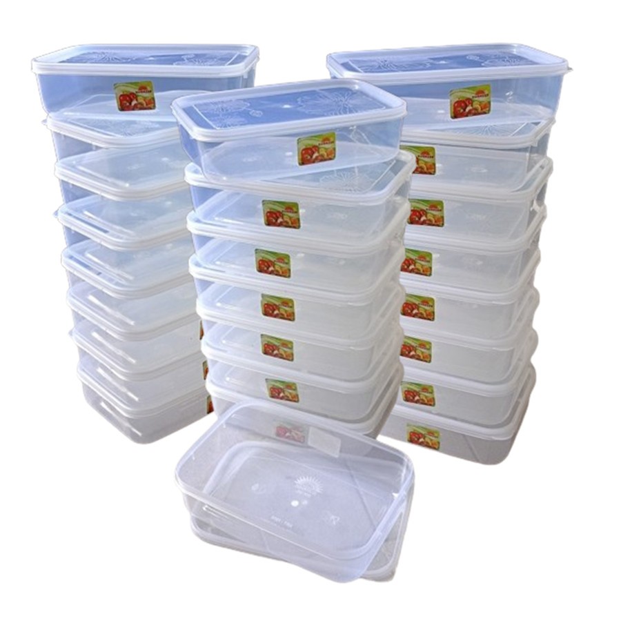 Jual Kotak Makan Transparan Bening 900ml Toples Sealware Persegi Panjang Tempat Kue | Shopee ...