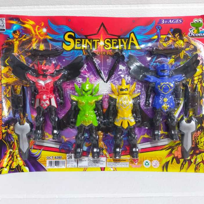 Jual Seint Siya + Senjata Sayap Mainan Super Hero Figure Robot ...