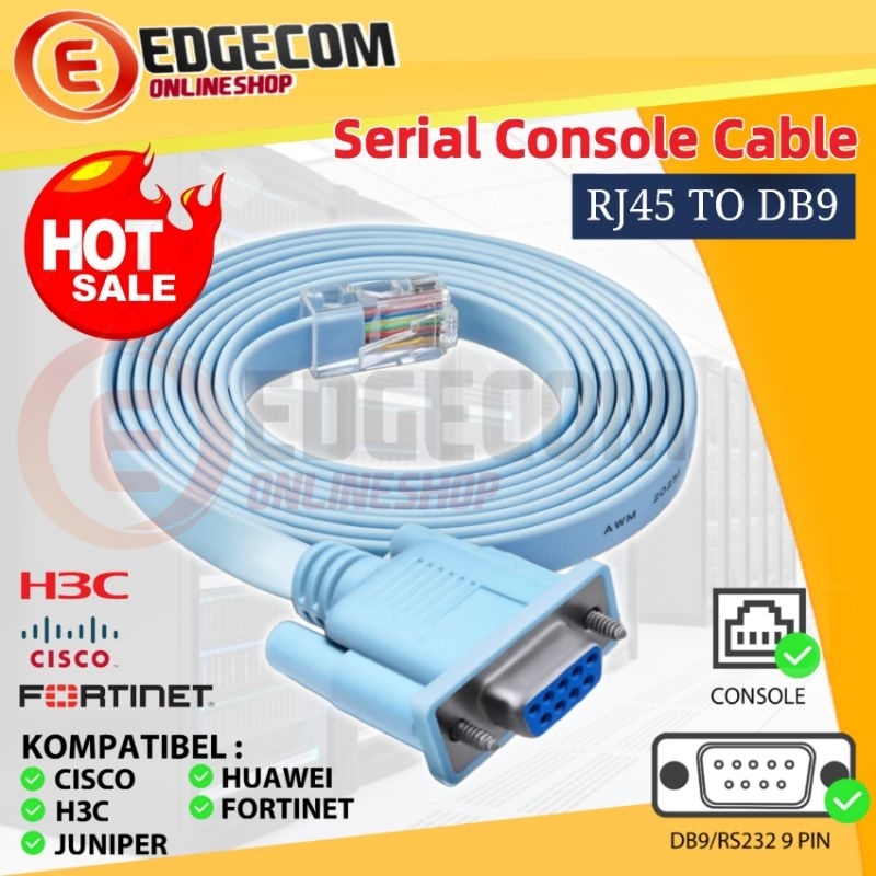 Jual Kabel Console Cisco RS232 Serial DB9 Female to Lan RJ45 | Shopee ...