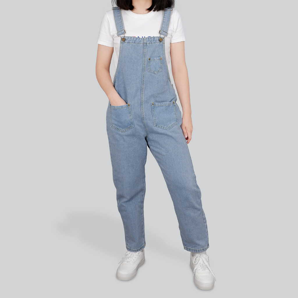 Jual JEANICLO - OVERALL JEANS JN467 | Celana Jumpsuit Panjang Overall ...