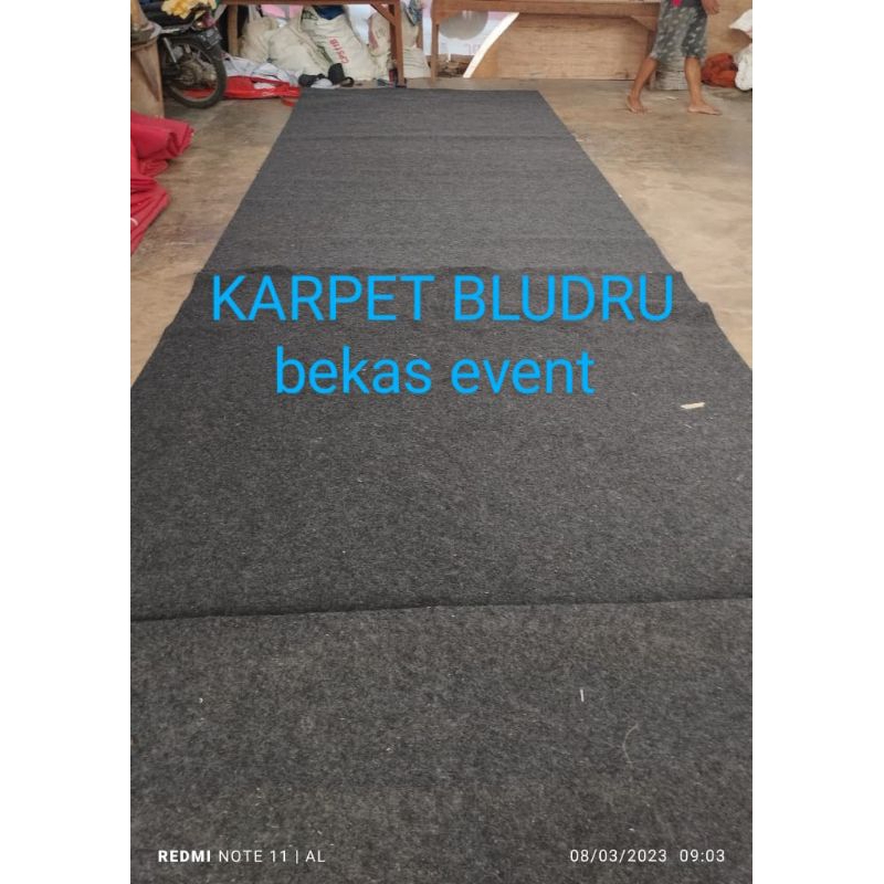 Jual Karpet Bludru Bekas Event Sekali Pakai Ukuran 600x200/6x2 meter ...