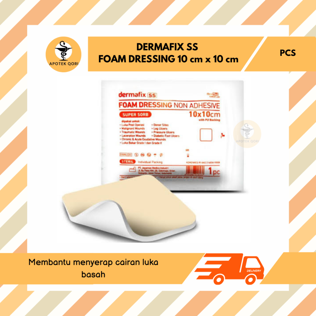 Jual DERMAFIX SS FOAM DRESSING 10X10 CM | Shopee Indonesia