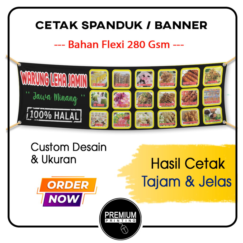 Jual Cetak Banner Spanduk Murah | | Bisa Custom Desain & Ukuran ...