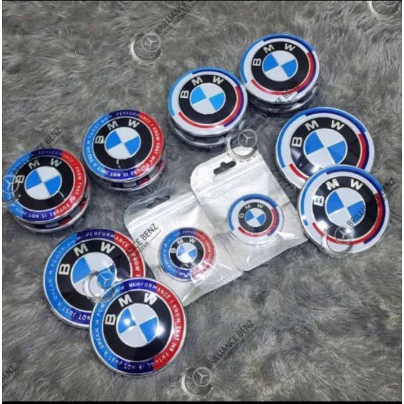 Jual FULL SET EMBLEM LOGO BMW JAHRE 50 ANNIVERSARY BMW E46 E90 F10 F20 ...