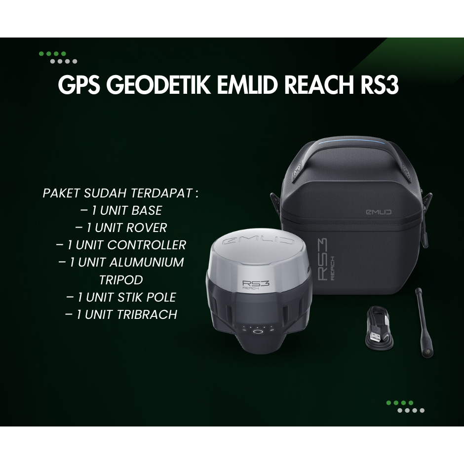 Jual GPS Geodetik Emlid Reach RS3 Pengganti GSNN RTK Emlid RS2 Harga ...