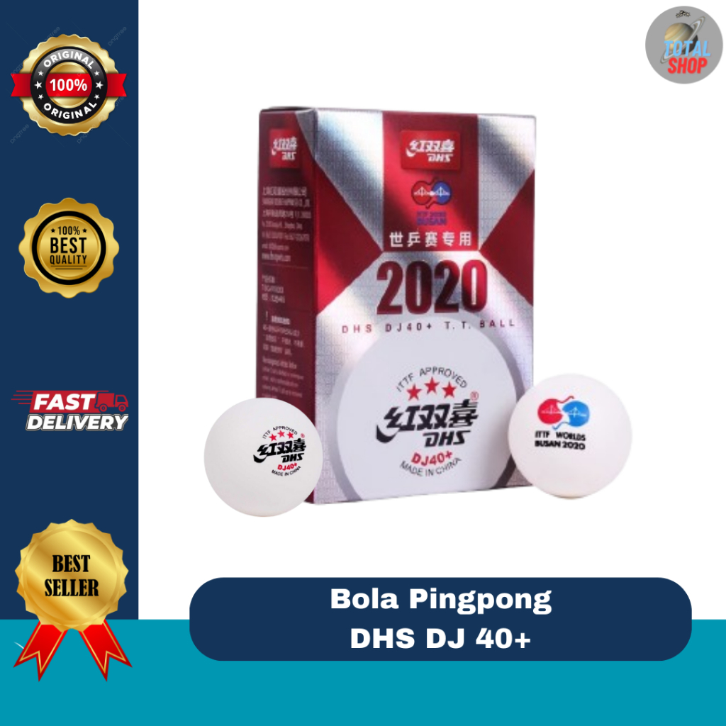 Jual PROMO Bola Pingpong DHS DJ40+ BUSAN 2020 ITTF WORLDS NEW - Bola Tenis Meja DHS DJ40+ isi 6 ...