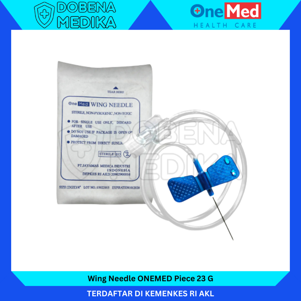 Jual Wing Needle Set OneMed 23 G | Shopee Indonesia