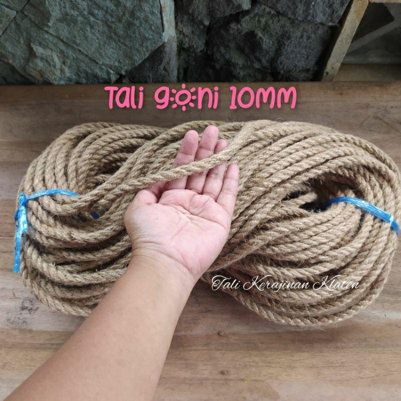 Jual Tali goni / tali tambang goni 10mm murah (20meter) | Shopee Indonesia