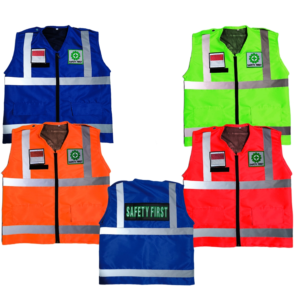 Jual Rompi Safety Proyek K3 Taslan Waterproof Terbaru | Shopee Indonesia