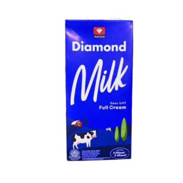 Jual DIAMOND MILK UHT FULL CREAM 1 liter | Shopee Indonesia