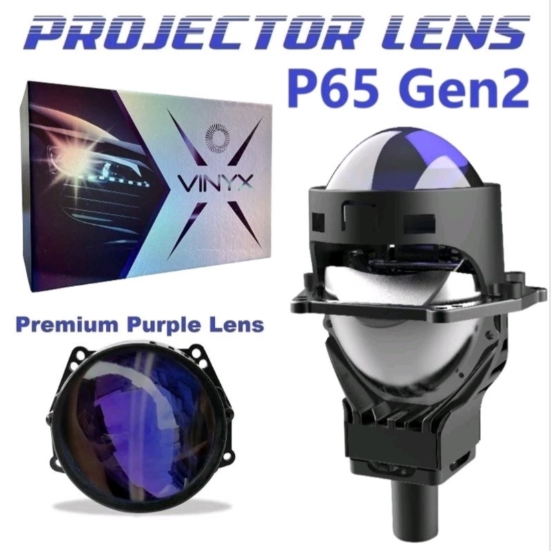 Jual Vinyx P65 Gen2 Biled 3 inch Projie Purple Lens | Shopee Indonesia
