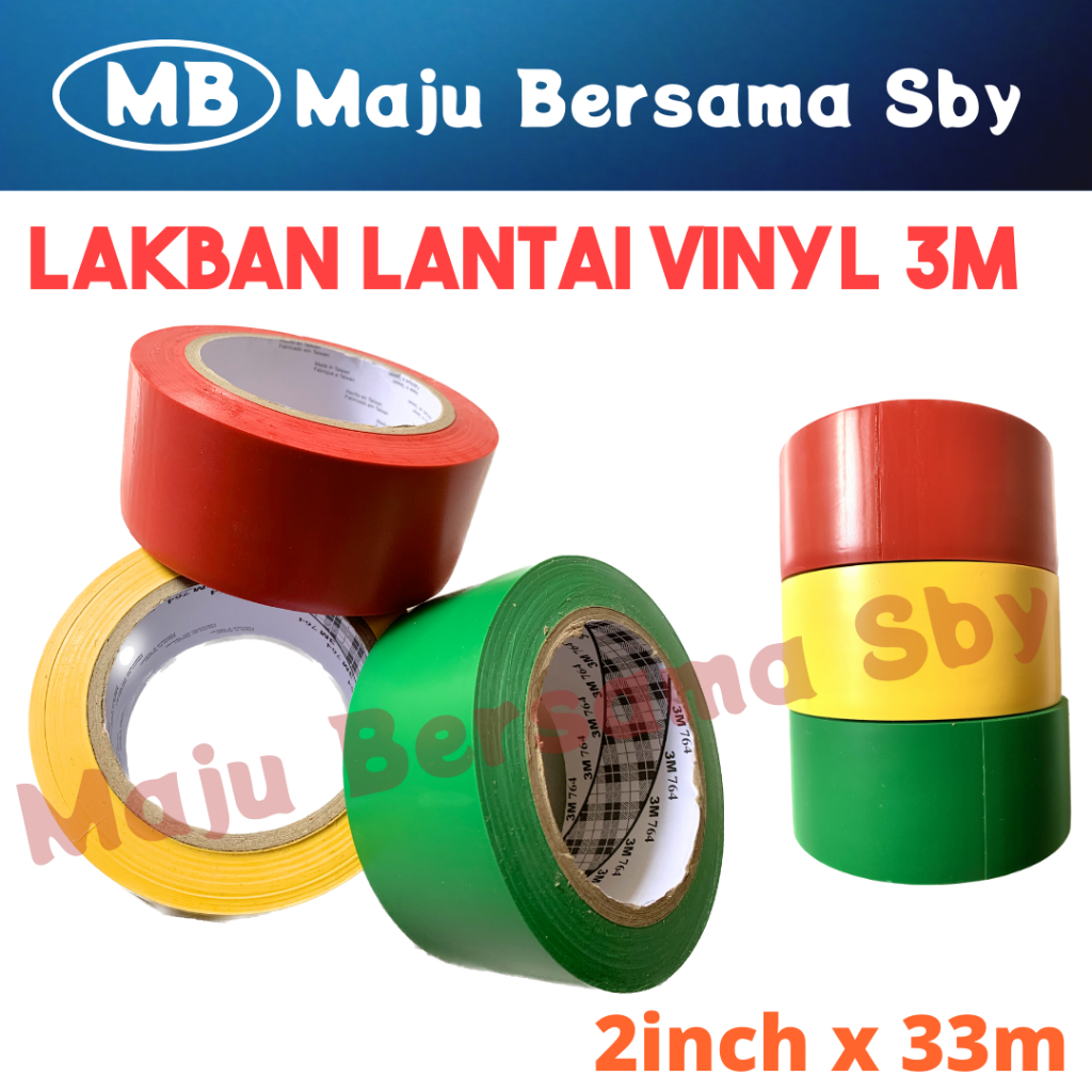 Jual Lakban lantai Vinyl Tape 3M 764 2 in x 33 M | Shopee Indonesia