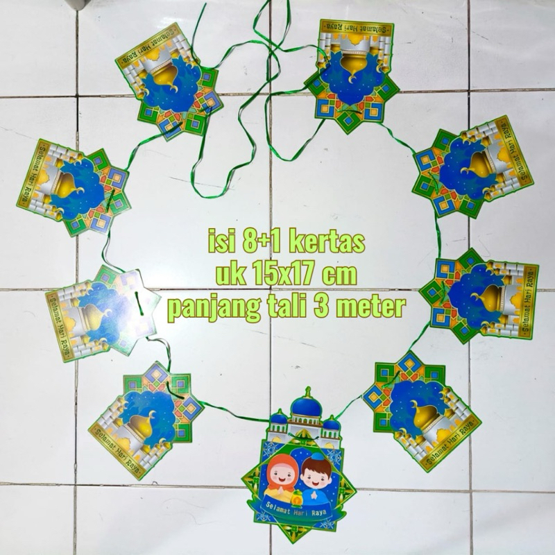 Jual SUPER PANJANG 3 meter BANNER TARIK RAMADHAN IDUL FITRI FLAG ...
