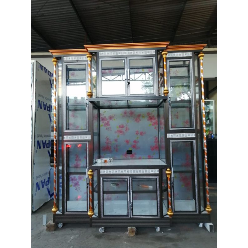 Jual Lemari Hias Rak Tv Aluminium Buffet Almari Ruang Tamu Mewah ...